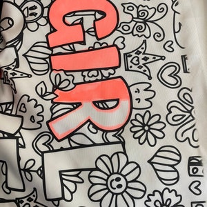 Color Your Own Pillowcase: Kids' Coloring Activity, Party Favor - Etsy