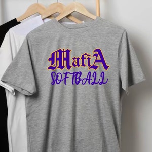 Mafia Softball Mom Shirt: Peace Love Mafia Tee - Etsy