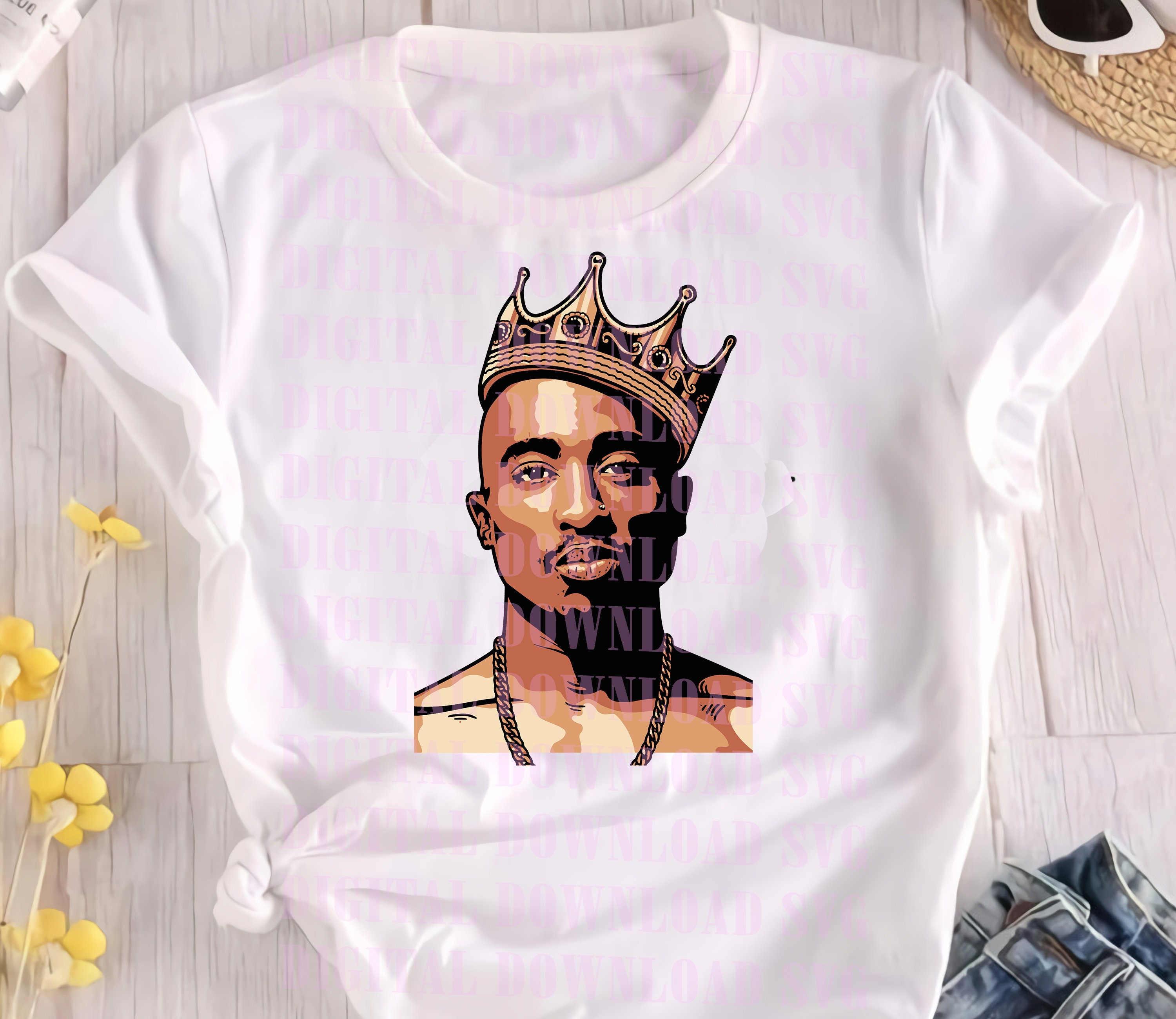 Tupac Shakur SVG Digital File Download Tupac Shakur svg | Etsy