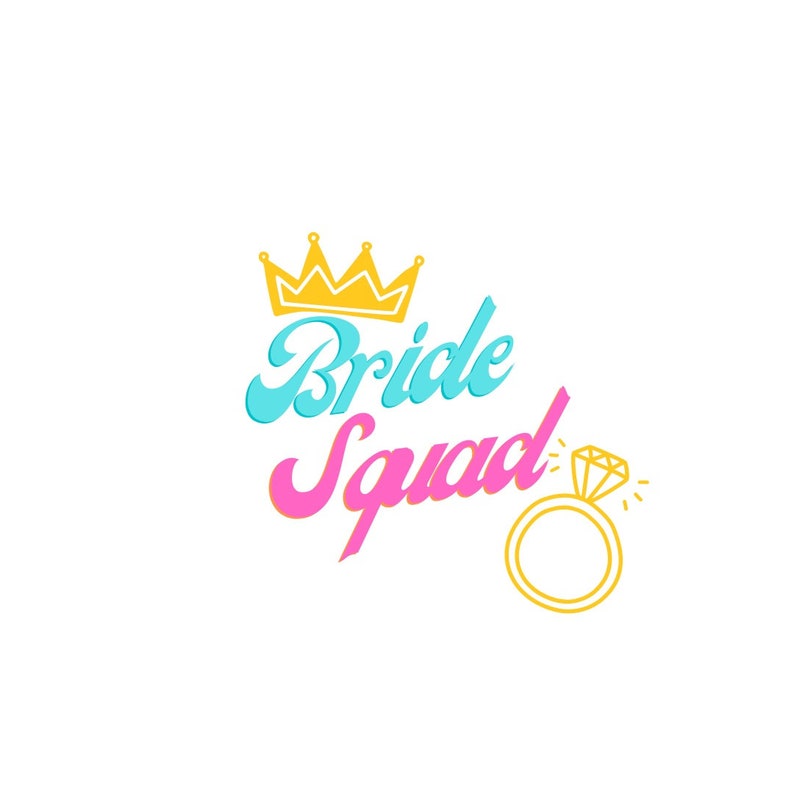 Bride Squad Hen Do SVG & JPEG Download - Etsy