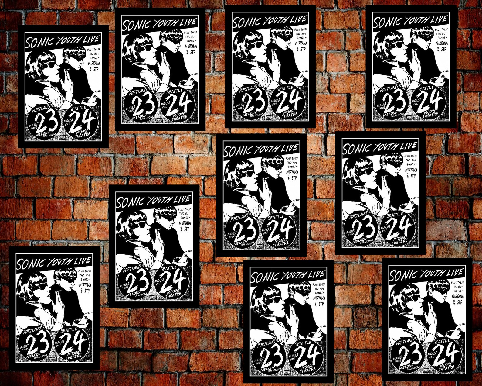 Sonic Youth 10x Stickers - Etsy
