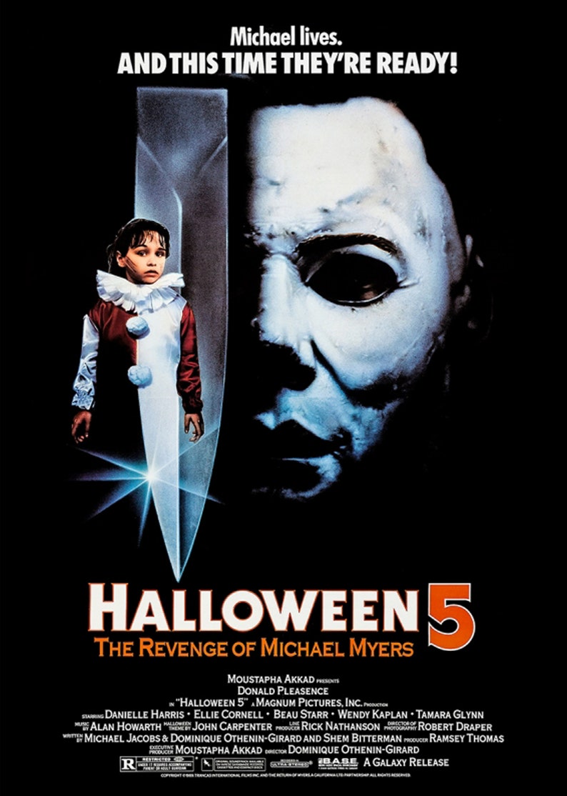 8 Horror Slasher 80's Movie Posters - Etsy Australia