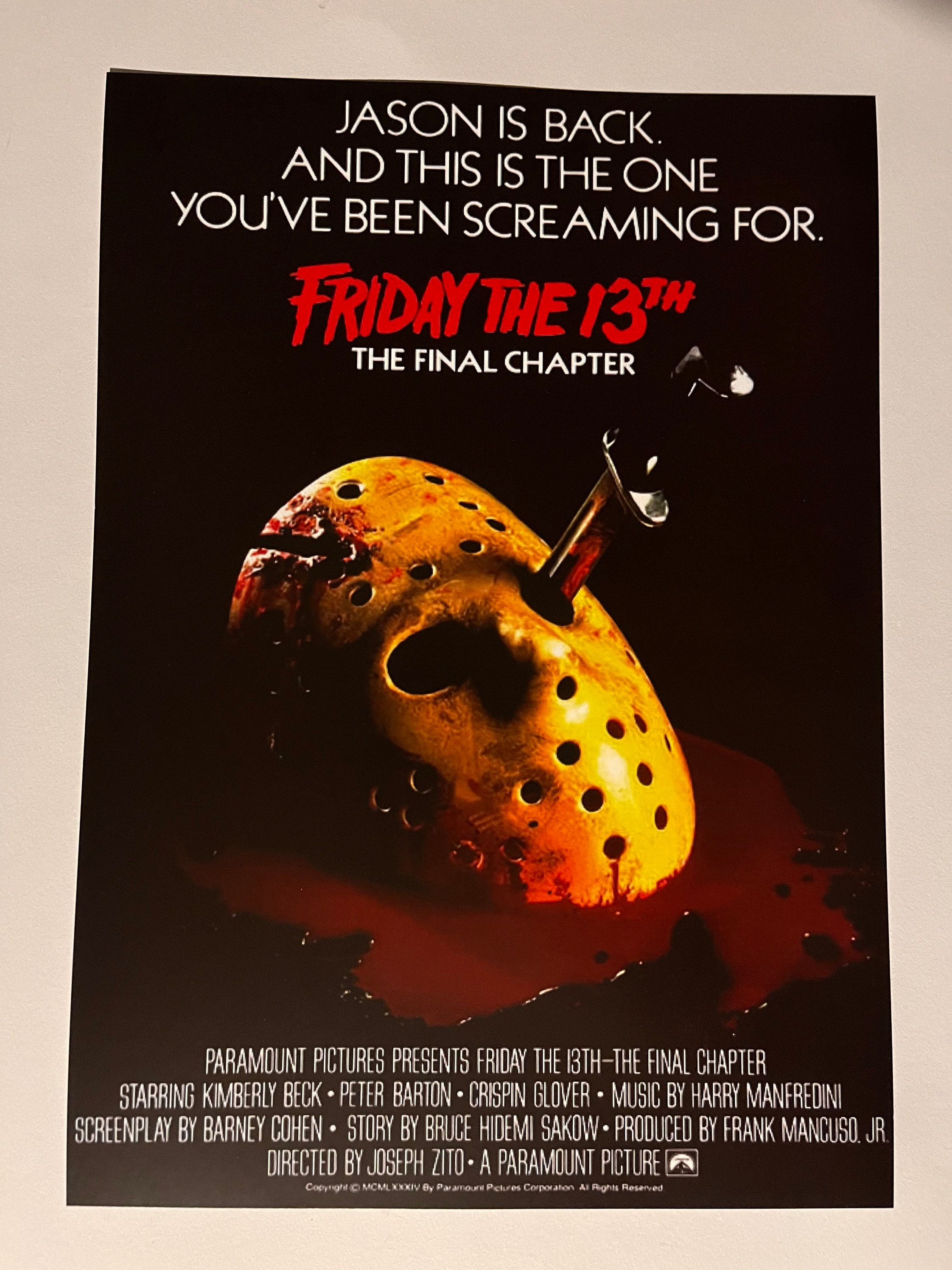 8 affiches du film Horror Slasher - Etsy France