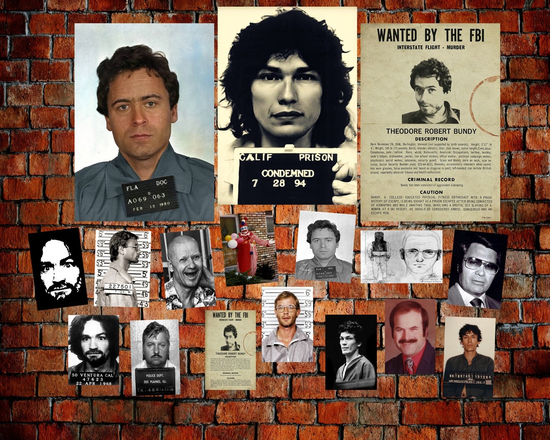 3 Serial Killer Posters + 14 Serial Killer Stickers - Etsy