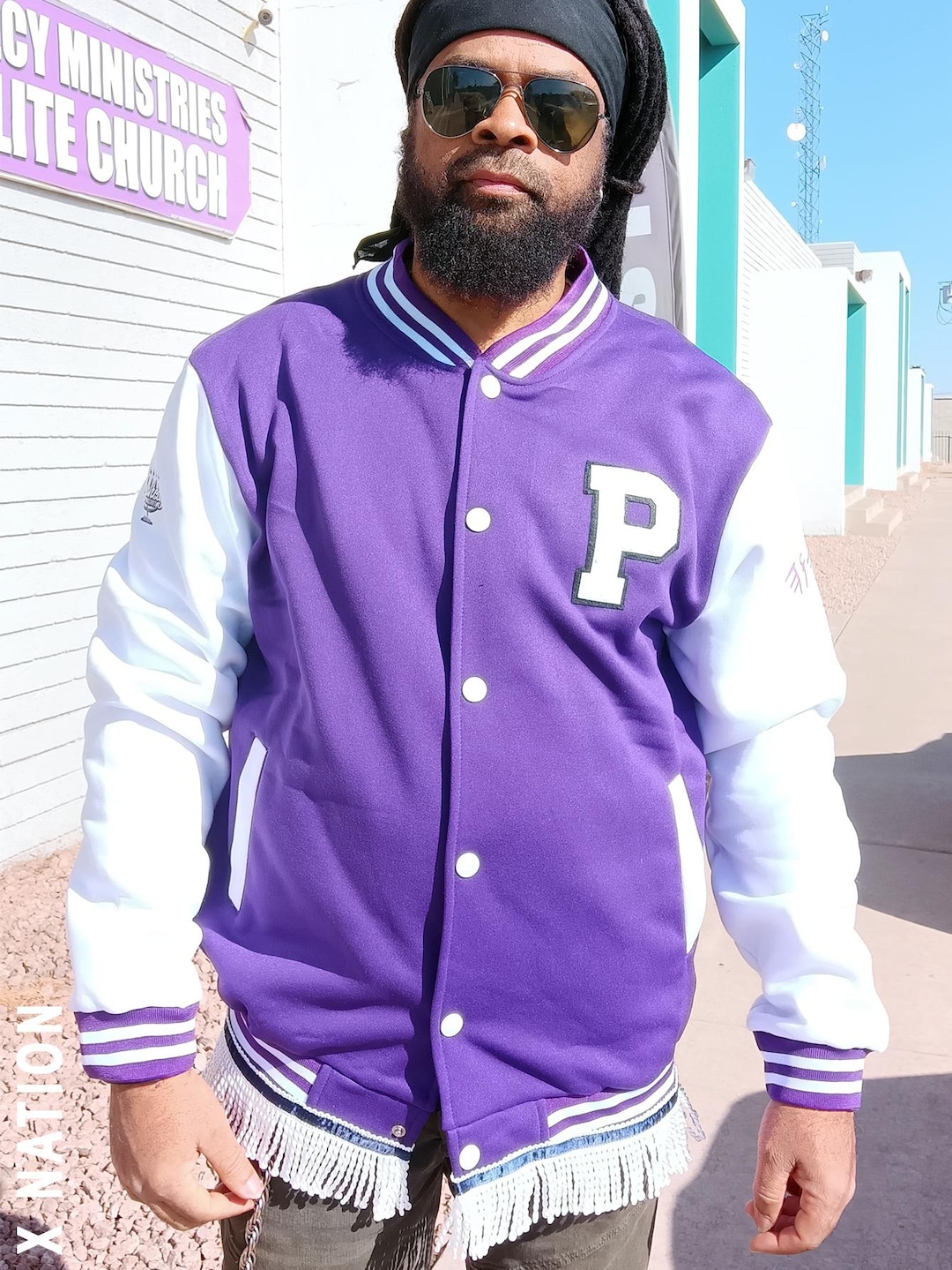 Prophecy Ministries Israelite Lettermen Jacket With Fringes - 12 Tribes ...