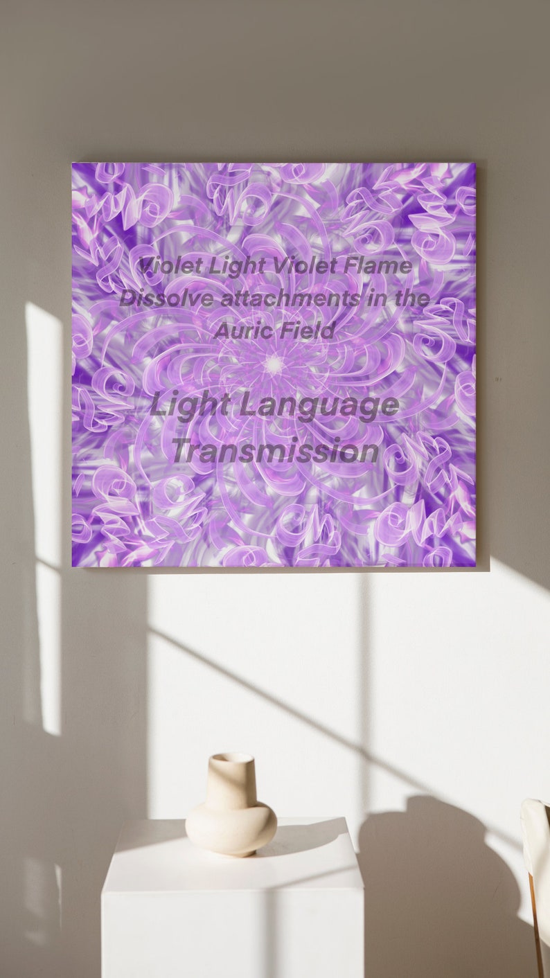 Light Language Frequency - Violet Light to Dissolve Attachments in the ...
