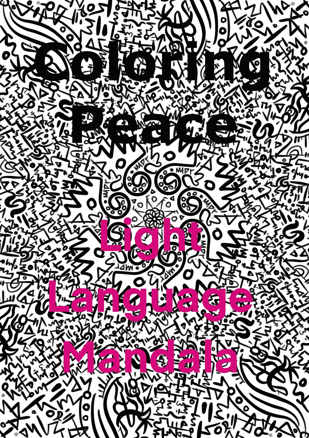 Coloring Peace- Light Language Colouring Page - Etsy