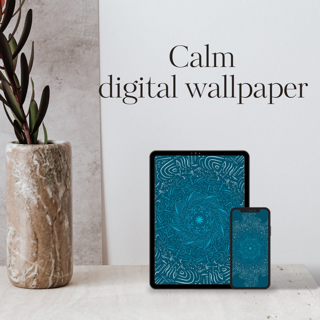 Calm Healing Digital Wallpaper - Etsy
