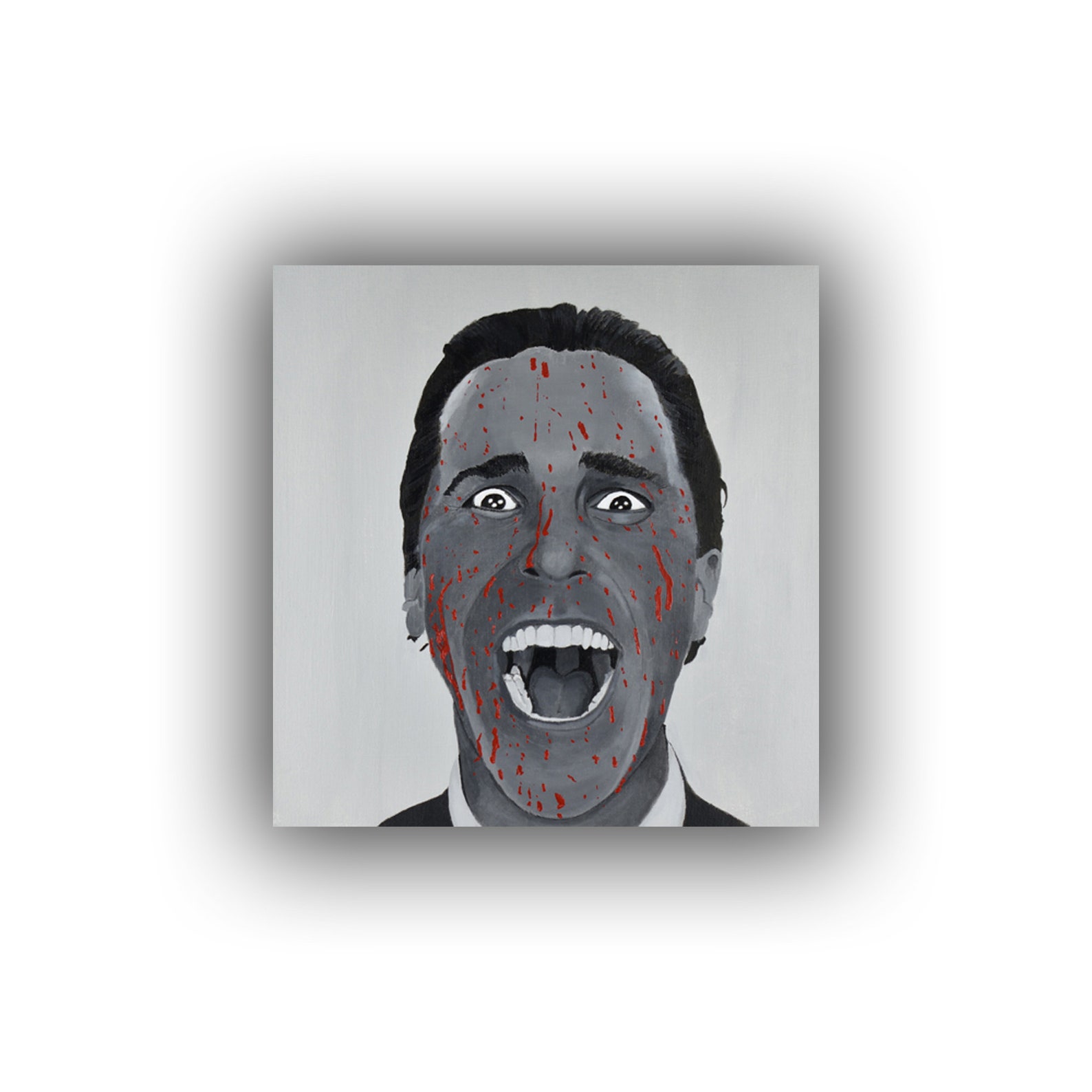 Patrick Bateman oil painting from the movie American Psycho | Etsy