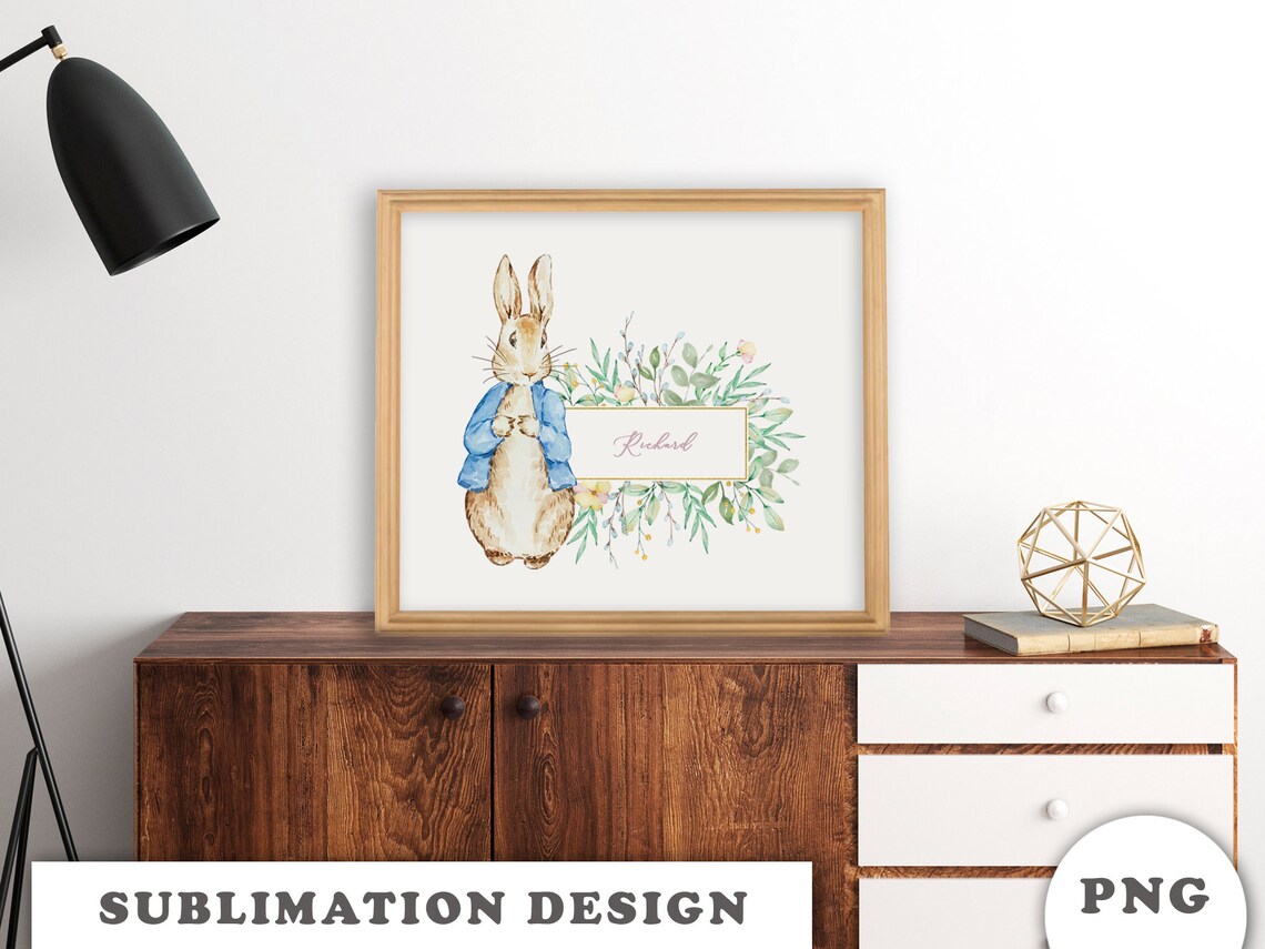 Peter Rabbit Frame PNG Watercolor Peter Rabbit Sublimation - Etsy