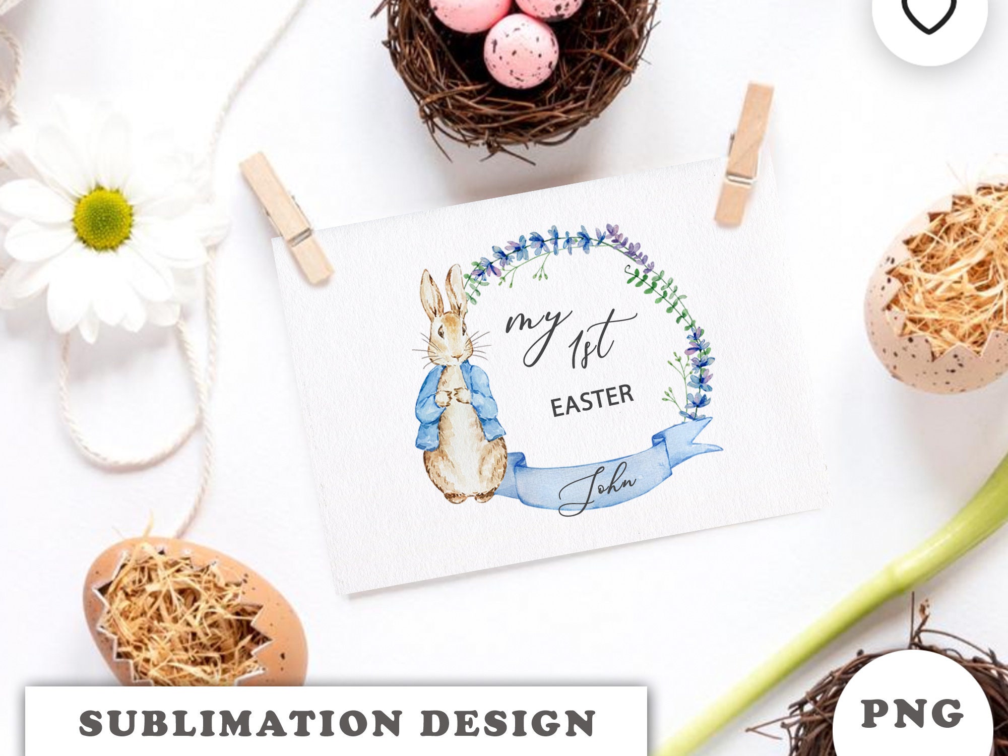 Peter Rabbit Banner PNG Watercolor Peter Rabbit Sublimation - Etsy