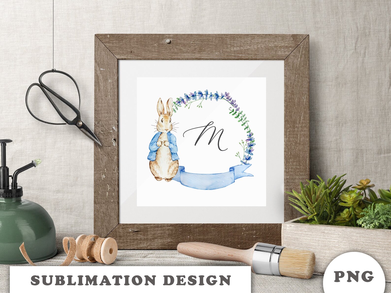 Peter Rabbit Banner PNG Watercolor Peter Rabbit Sublimation - Etsy