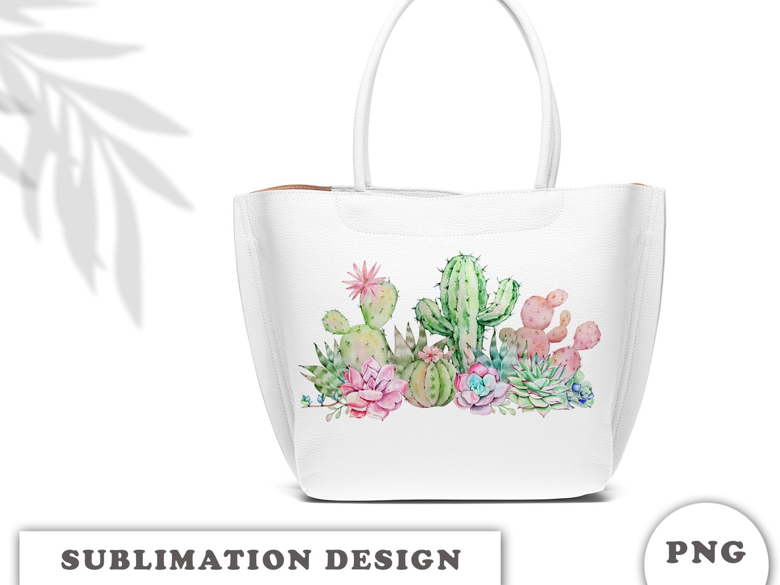 Cactus Sublimation Designs Downloads, Watercolor Pink Cactus Png ...