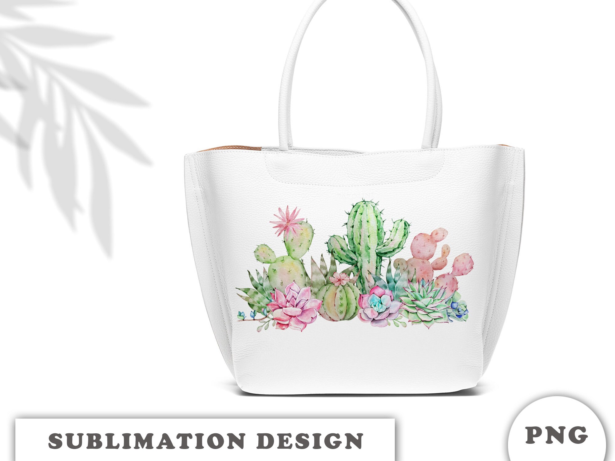 Cactus Sublimation Designs Downloads, Watercolor Pink Cactus Png ...