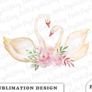 Swan Love Clipart Dividers