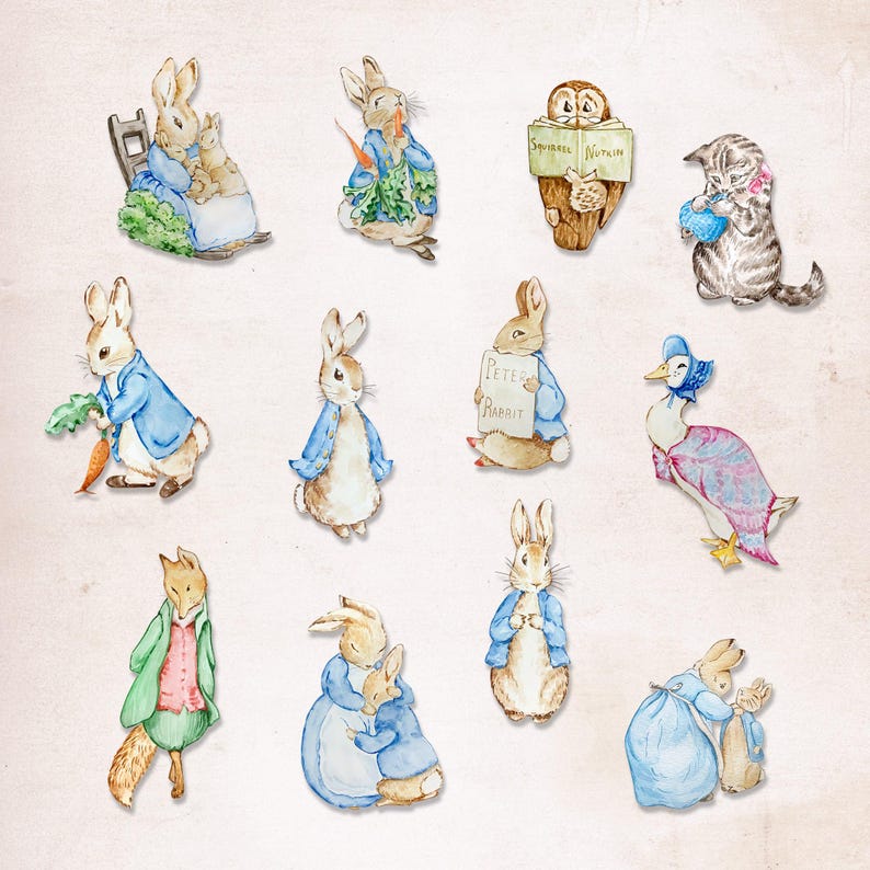 Peter Rabbit Table Setting Decor | Peter Rabbit and Friends Cut Out ...