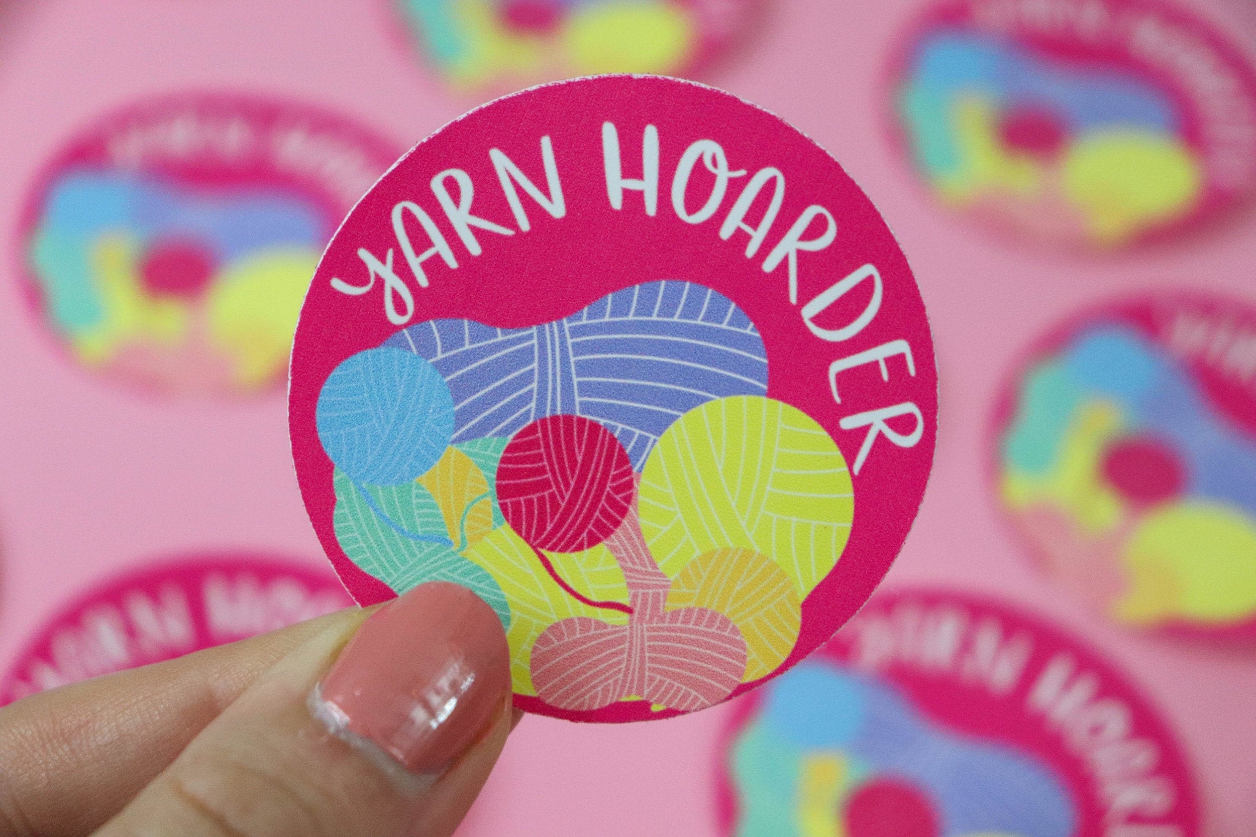 Yarn Hoarder Sticker Yarn Stickers Crochet Stickers Yarn - Etsy