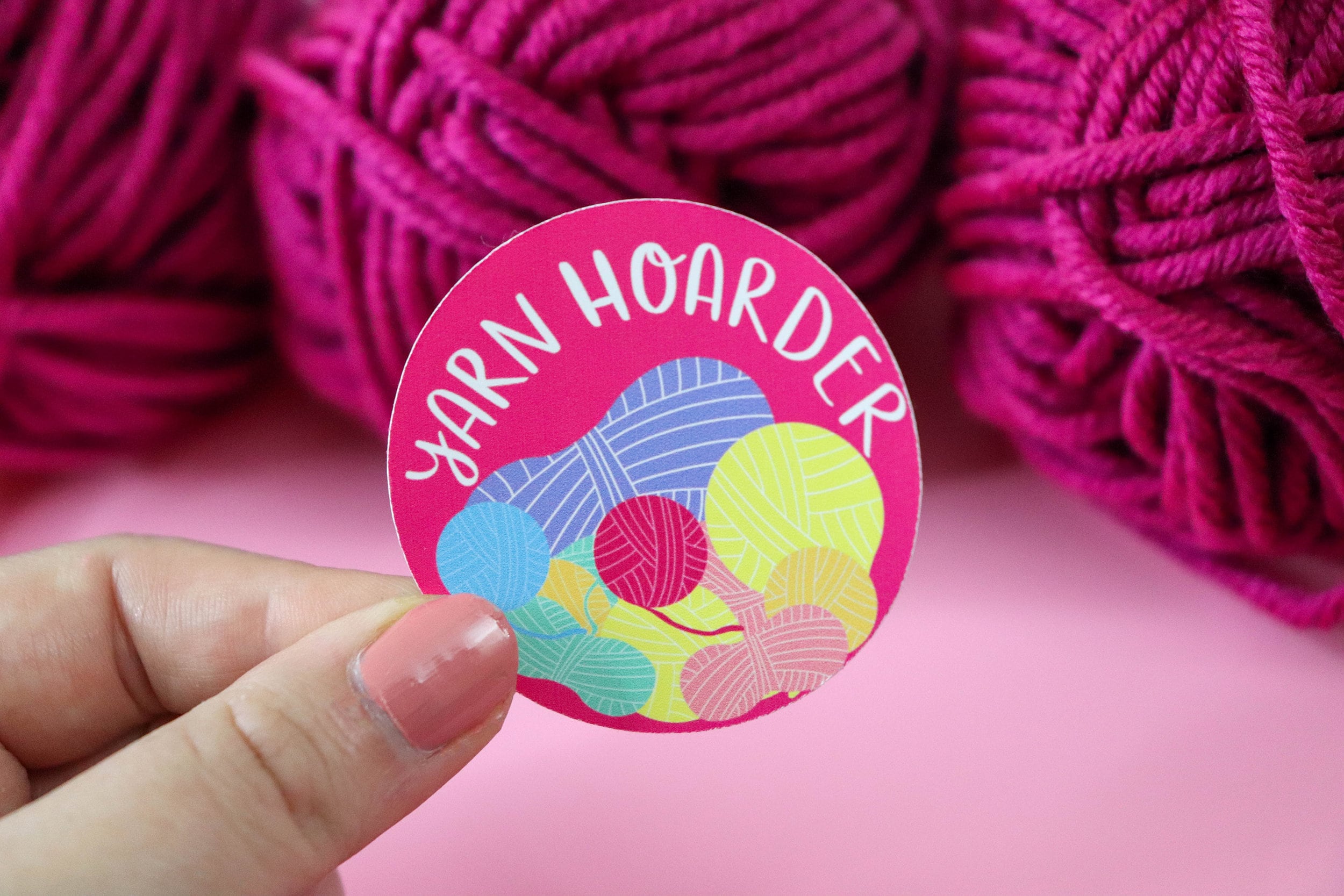 Yarn Hoarder Sticker Yarn Stickers Crochet Stickers Yarn - Etsy