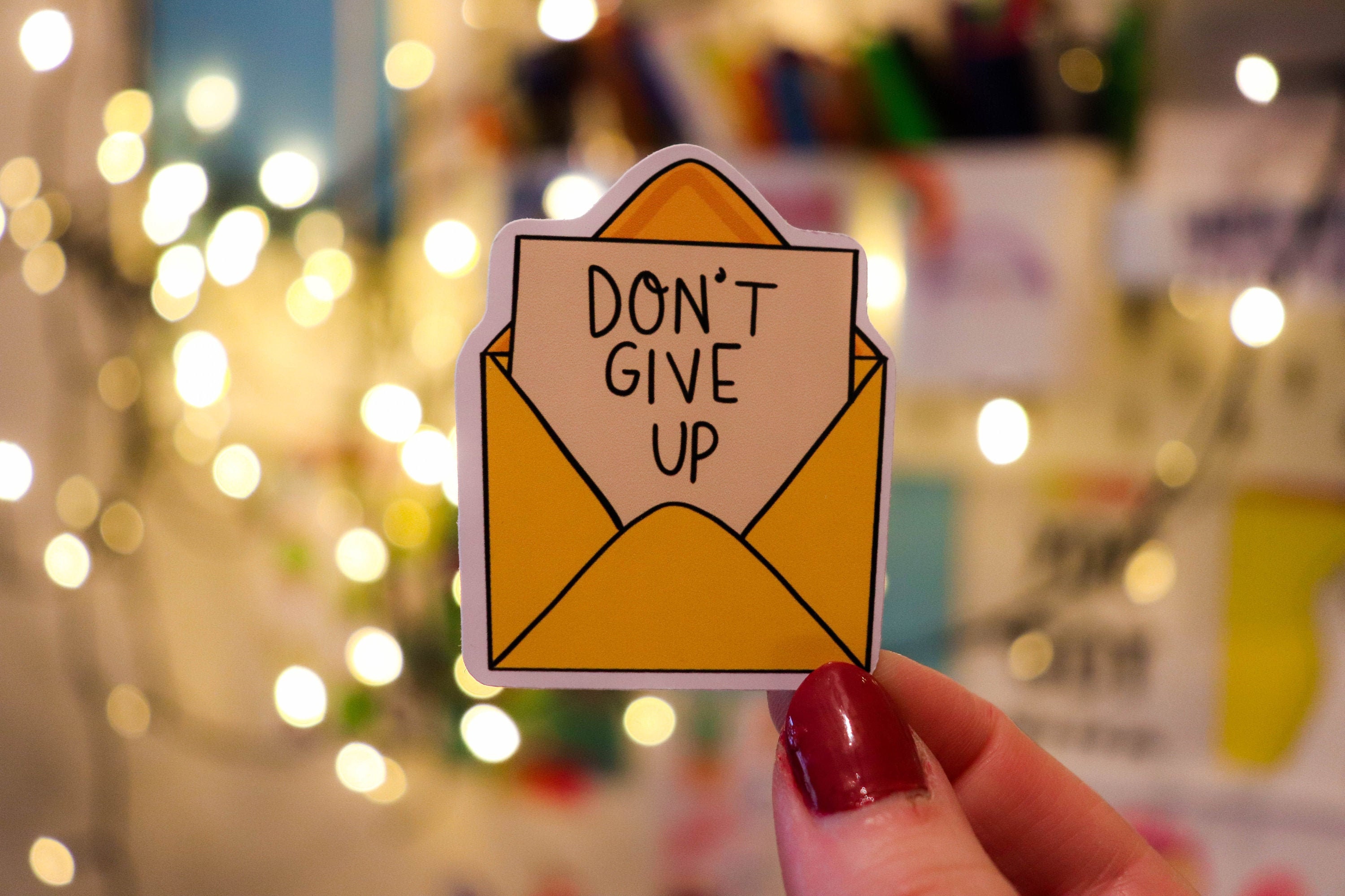 Don't Give up Sticker Keep Going Sticker Encouragement - Etsy Singapore