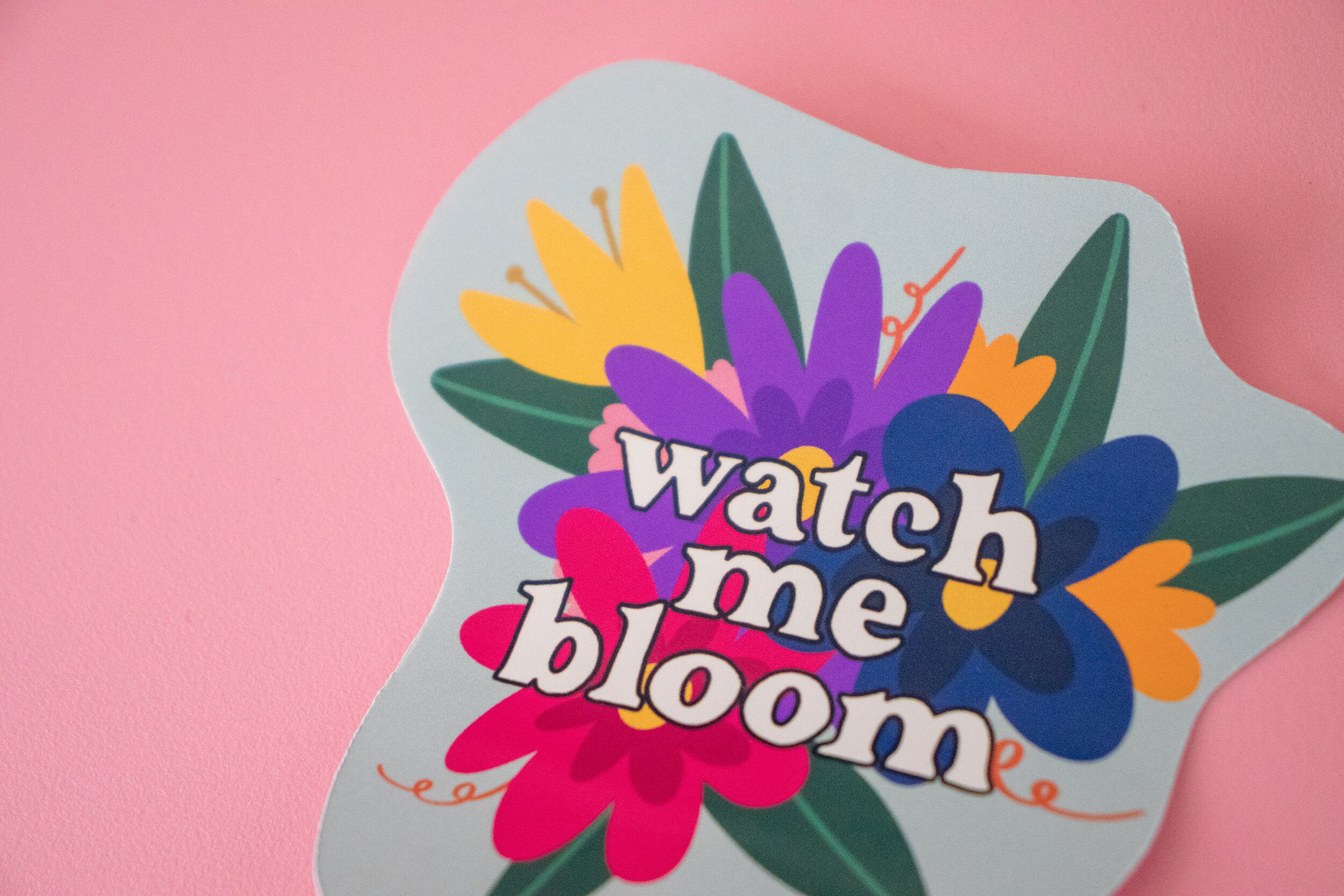 Floral Bloom Sticker Floral Stickers Quote Stickers Bloom - Etsy