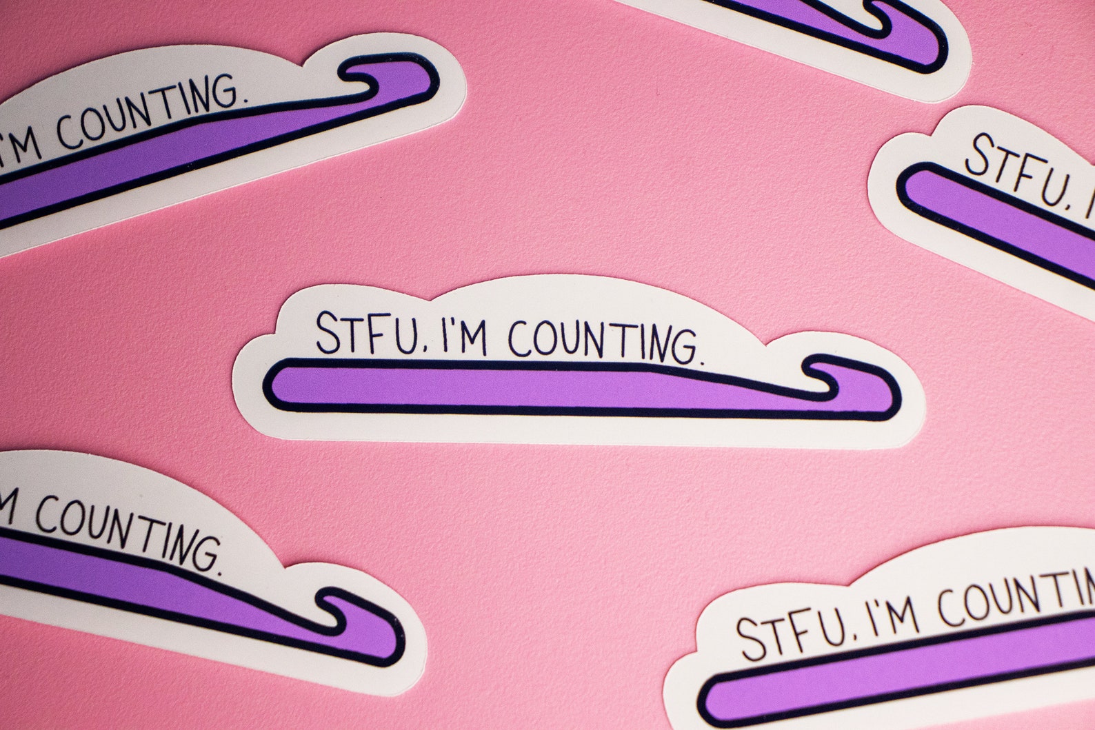 STFU I'm Counting Sticker Crochet Stickers Gift for - Etsy