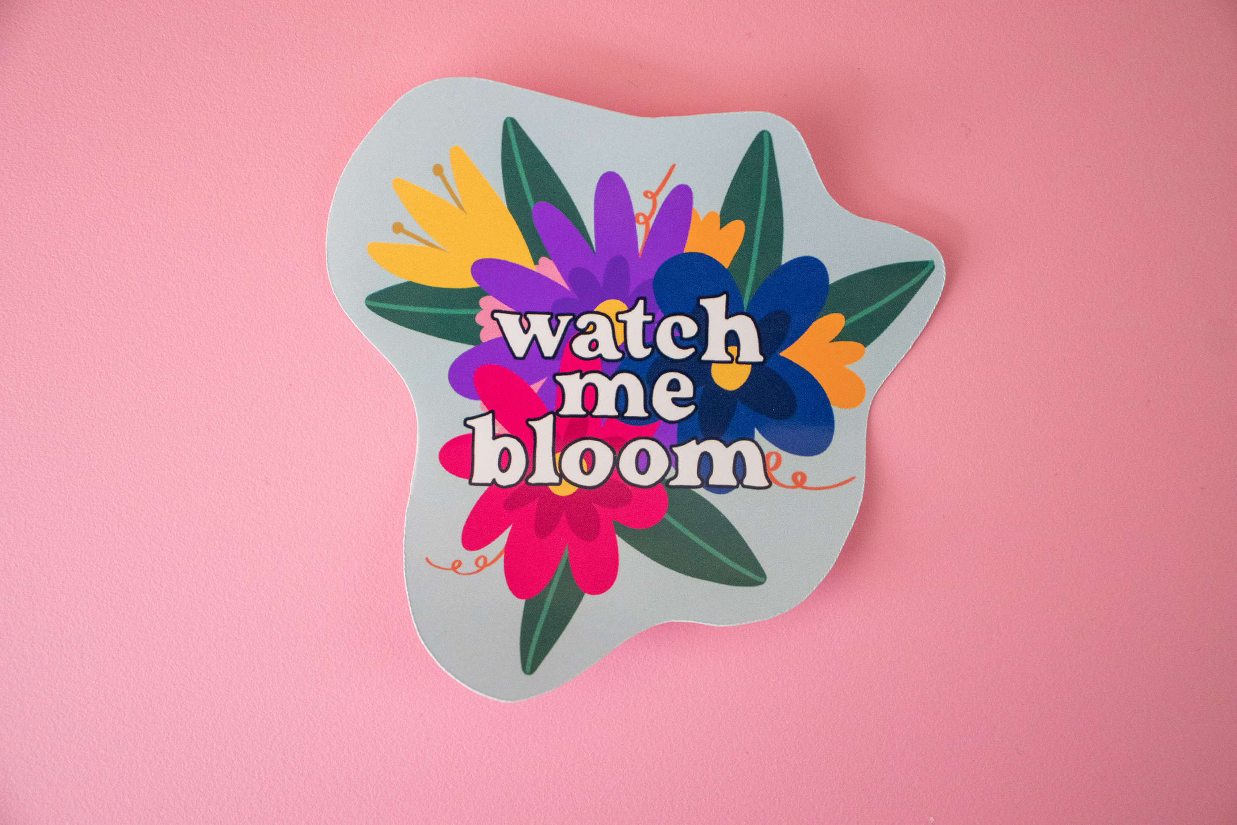 Floral Bloom Sticker Floral Stickers Quote Stickers Bloom - Etsy