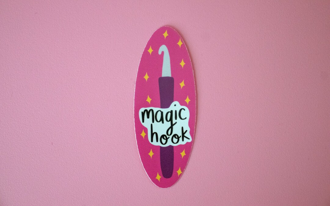Magic Hook Crochet Sticker, Crocheting Sticker, Crocheting Gift ...