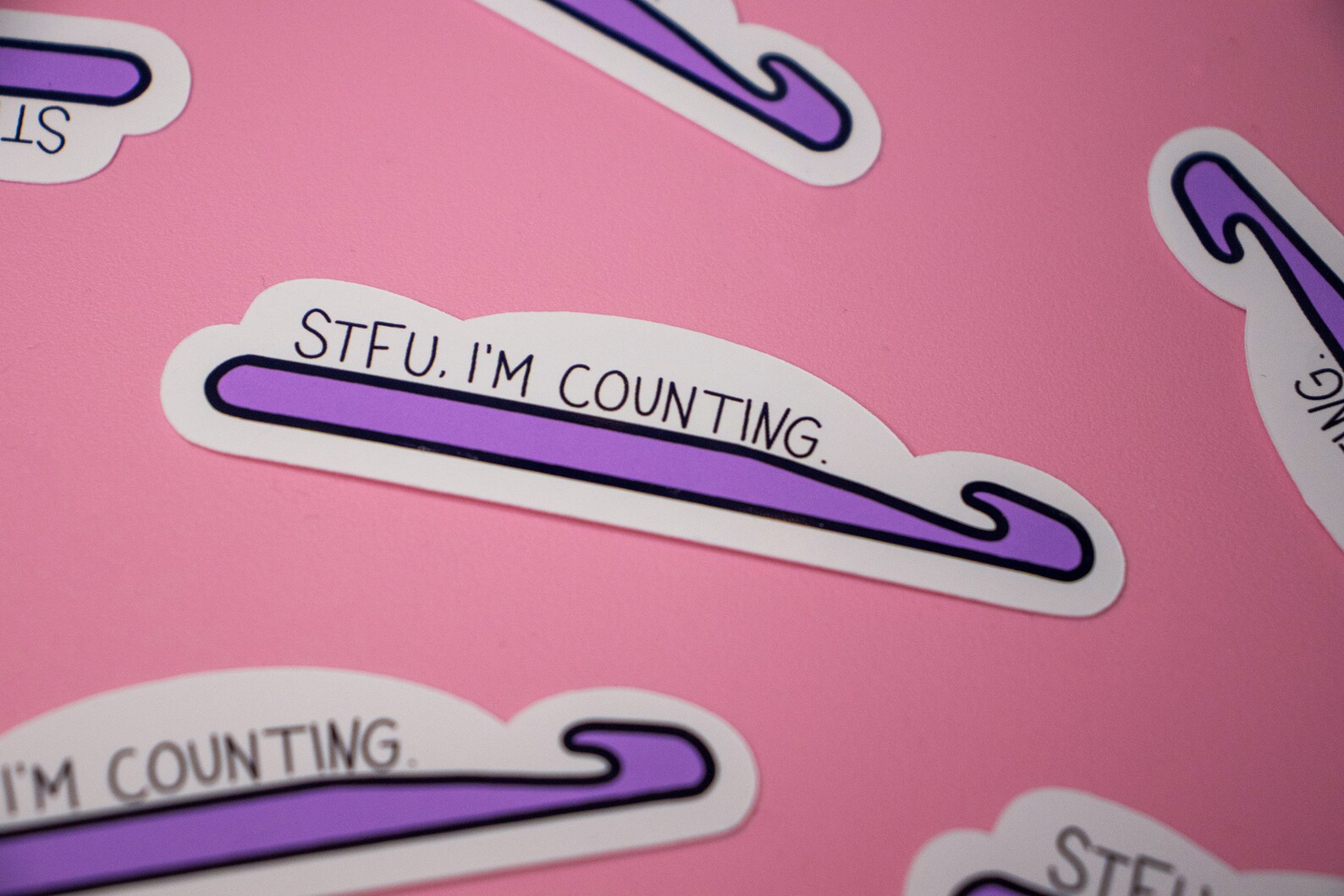 STFU I'm Counting Sticker Crochet Stickers Gift for - Etsy