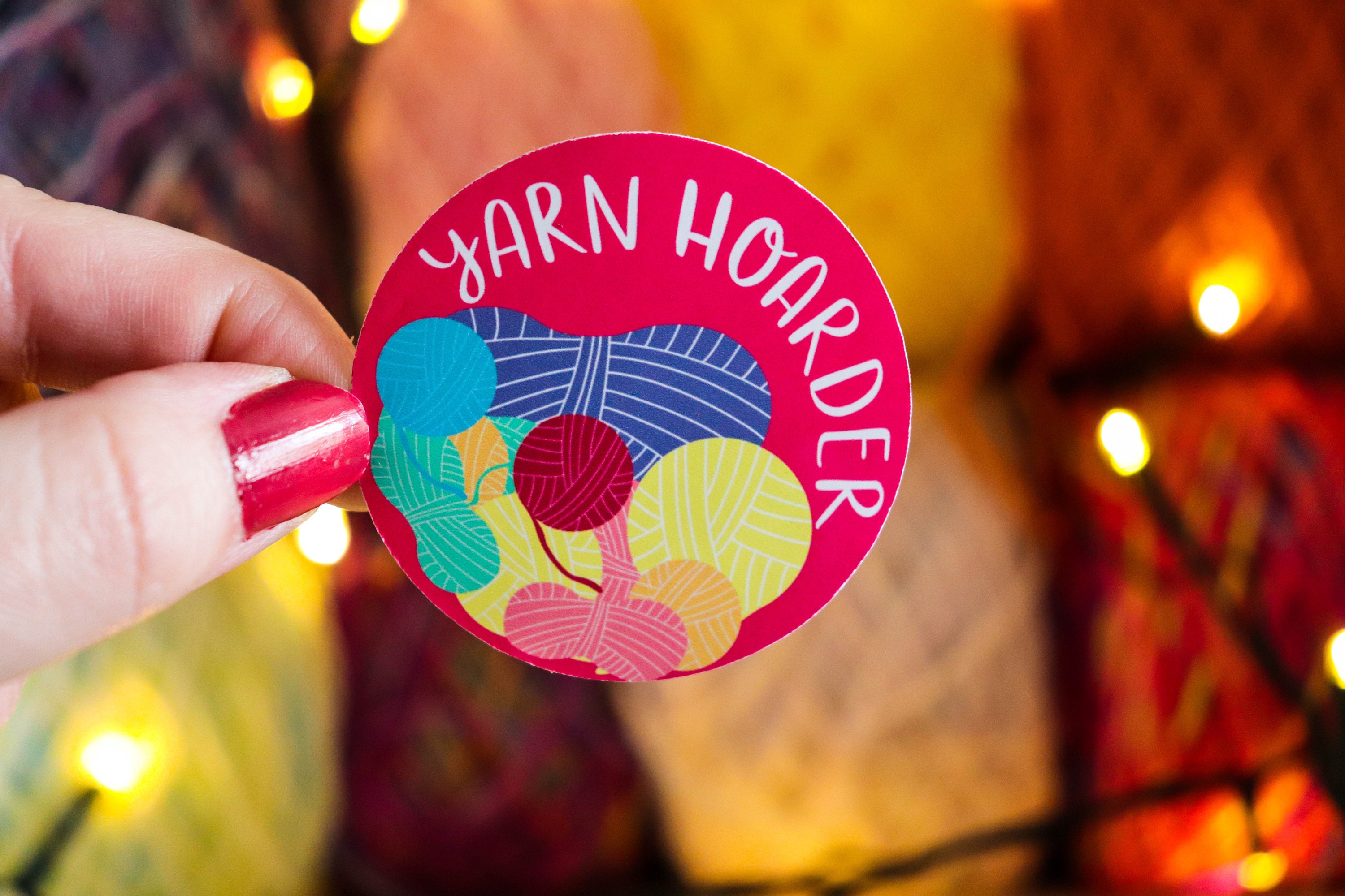 Yarn Hoarder Sticker Yarn Stickers Crochet Stickers Yarn - Etsy