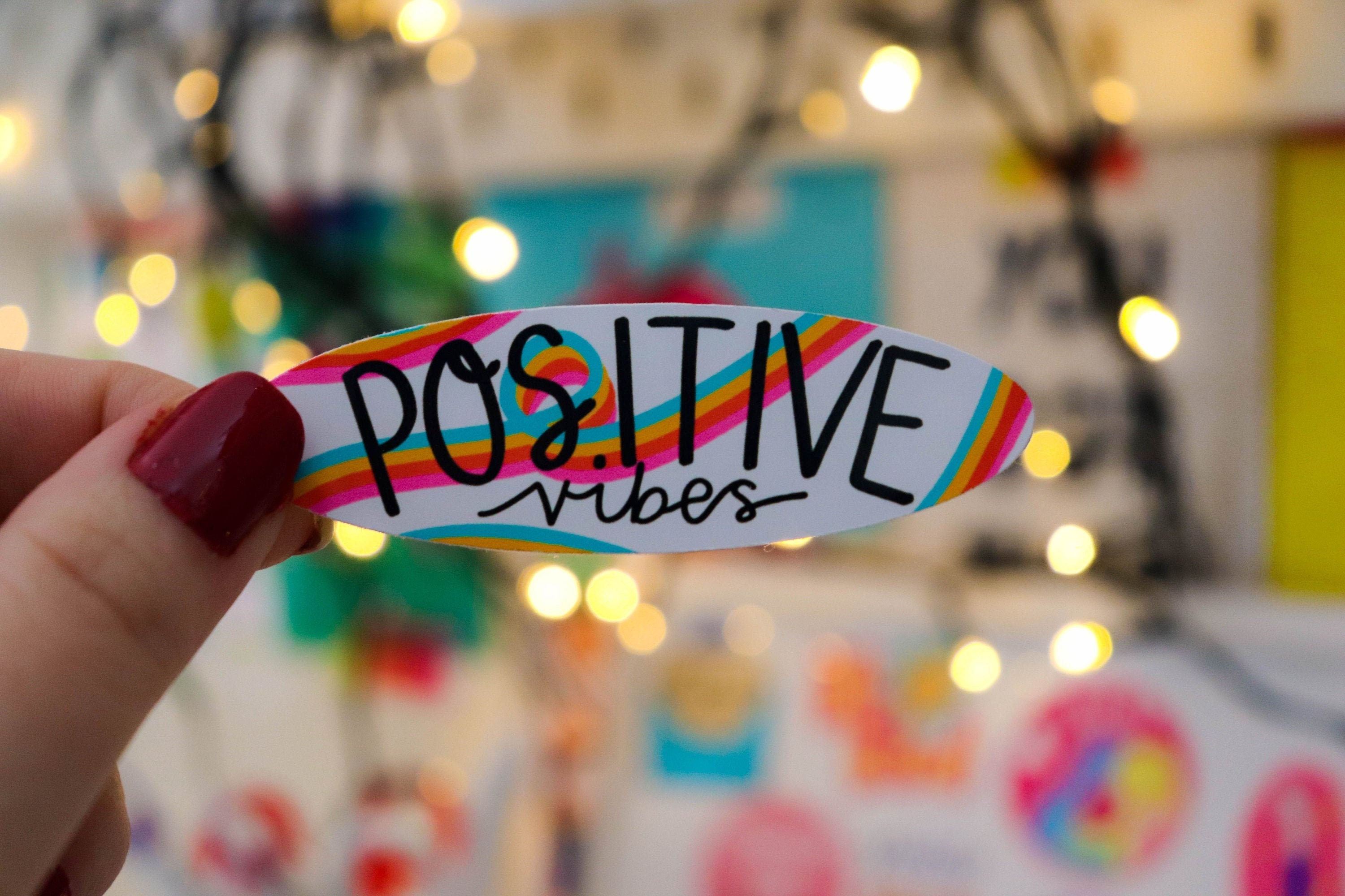 Positive vibes sticker positive vibes only good vibes | Etsy