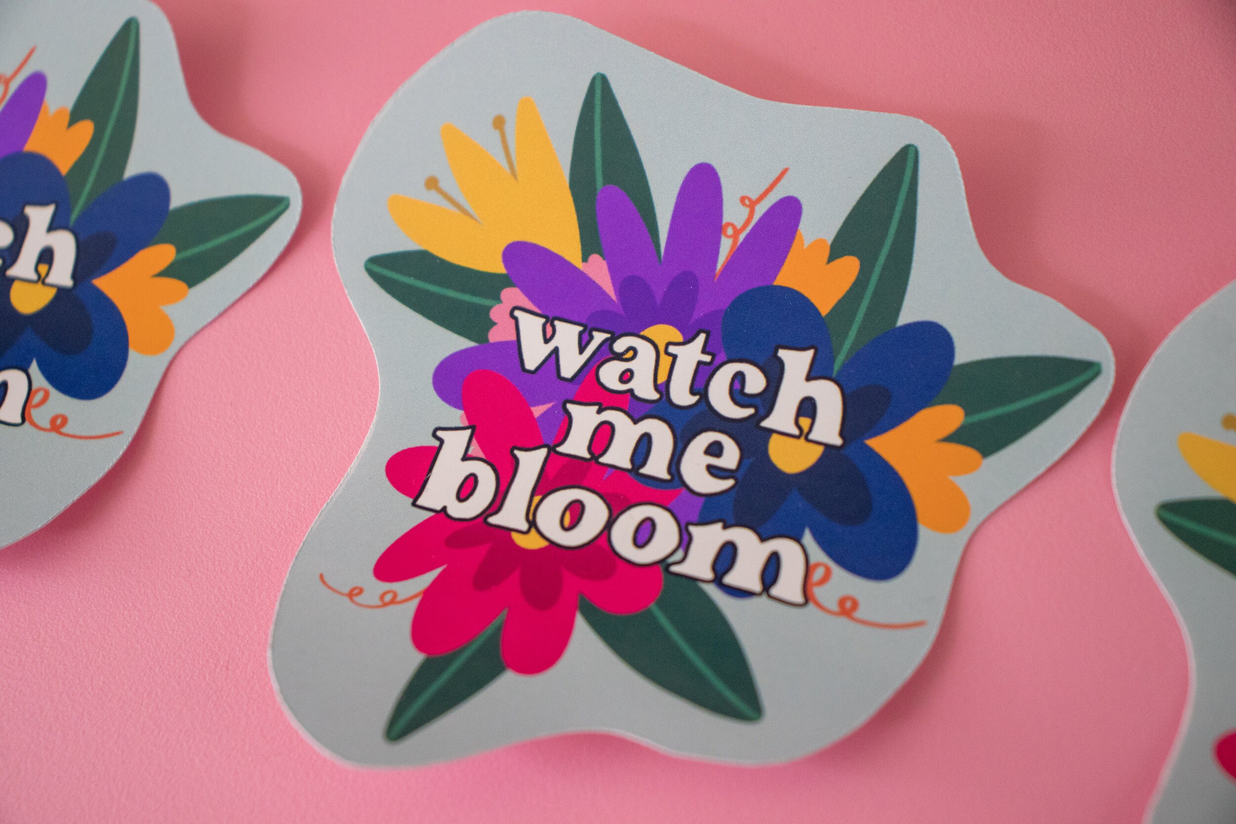 Floral Bloom Sticker Floral Stickers Quote Stickers Bloom - Etsy