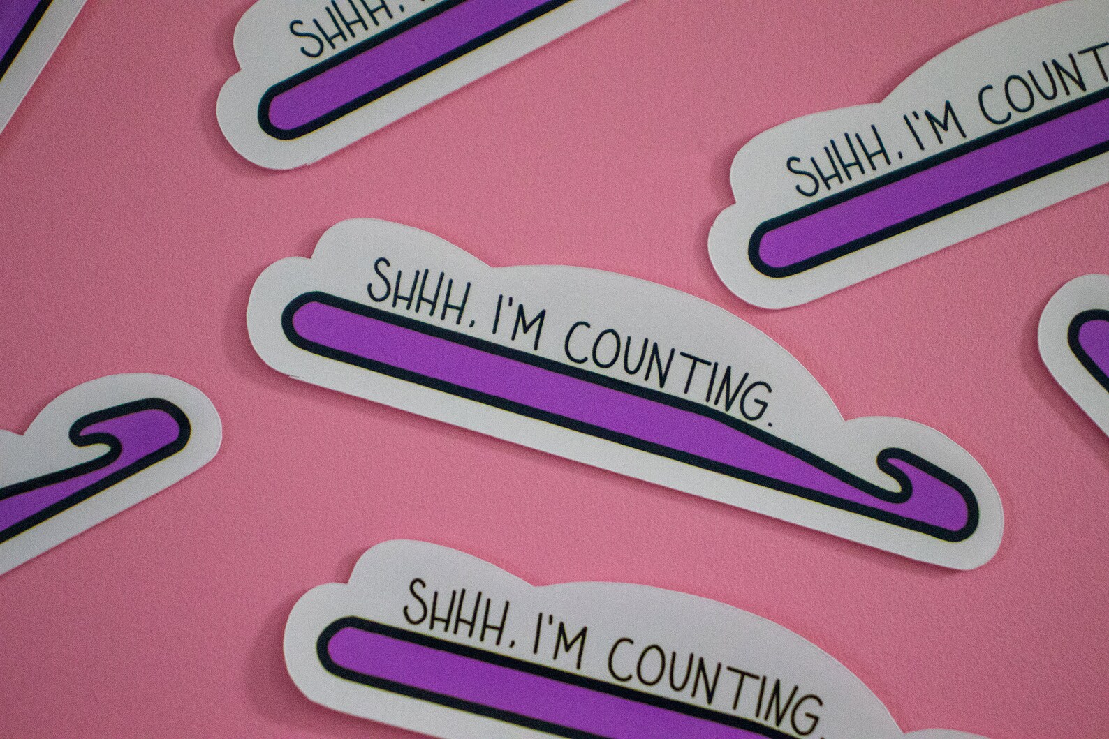 Shh I'm Counting Sticker Crochet Sticker Gift for | Etsy UK