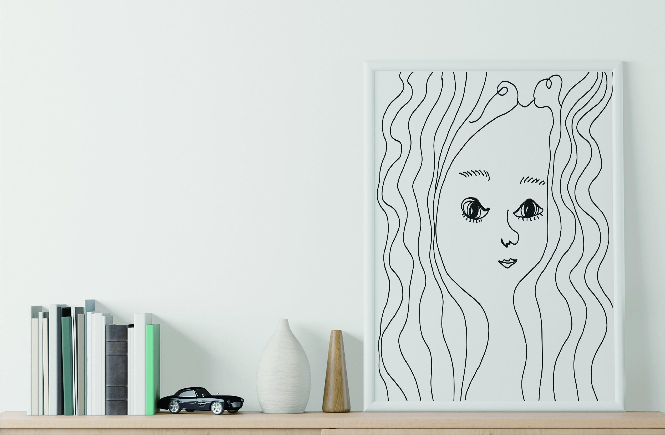 Imprimé stylo fille / Print art home / INSTANT DOWNLOAD - Etsy France