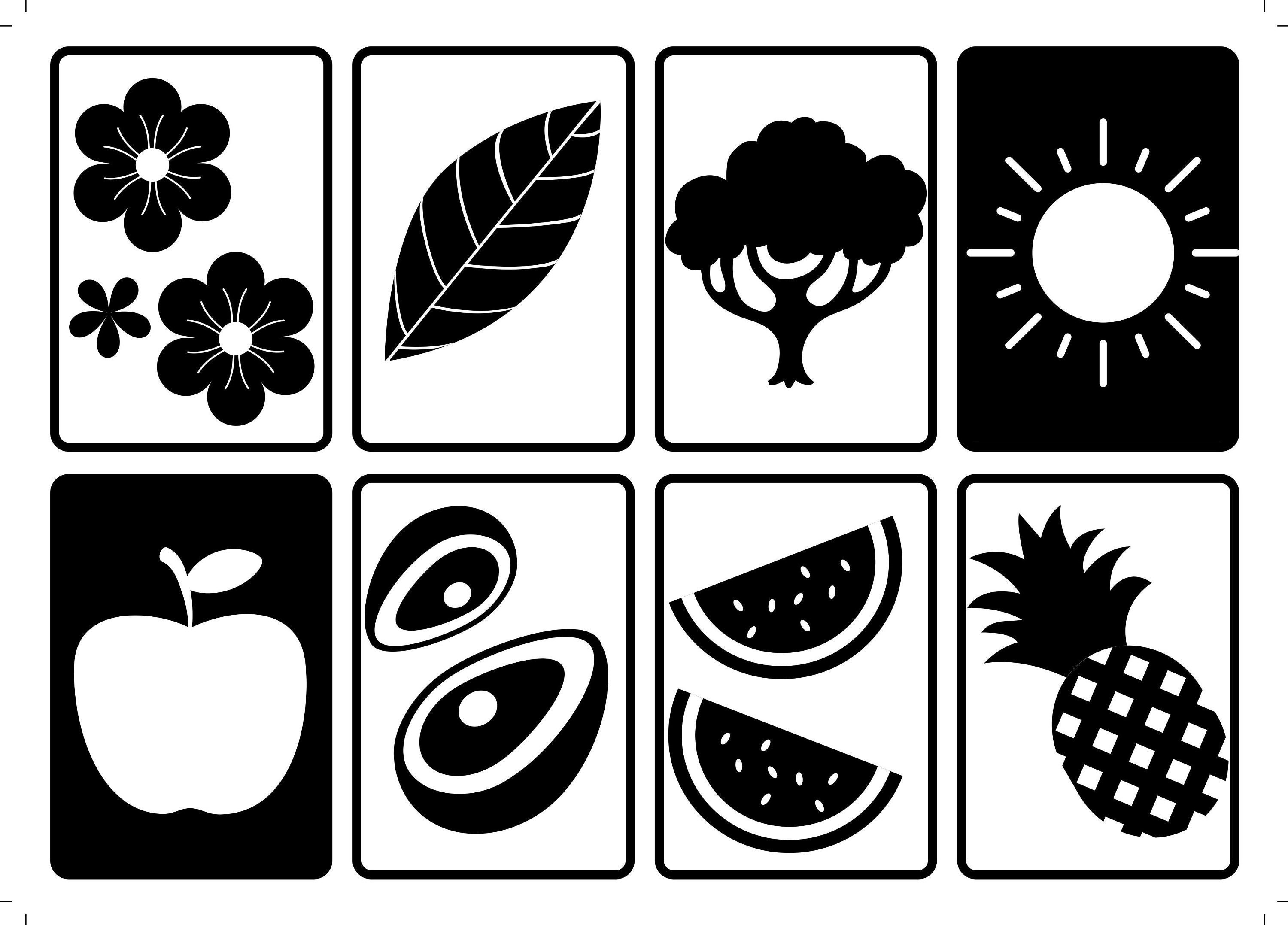 Baby's Very First Black and White Flashcards Printable Download ...