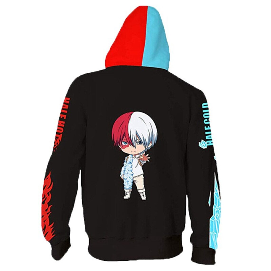 Shoto Todoroki Anime Hoodie My Hero Academia | Etsy
