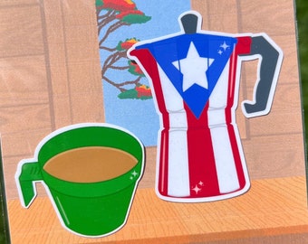Puerto Rico Sticker Pack, Boricua Pride, Coquito Sticker, Goya Sazon ...
