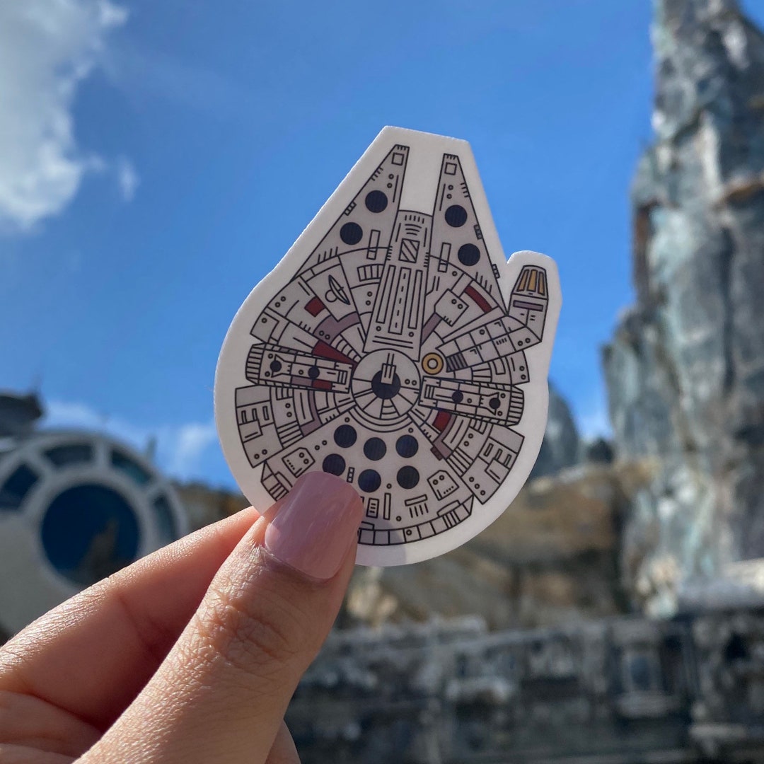 Millennium Falcon Sticker | Star Wars Sticker | Han Solo Sticker - Etsy