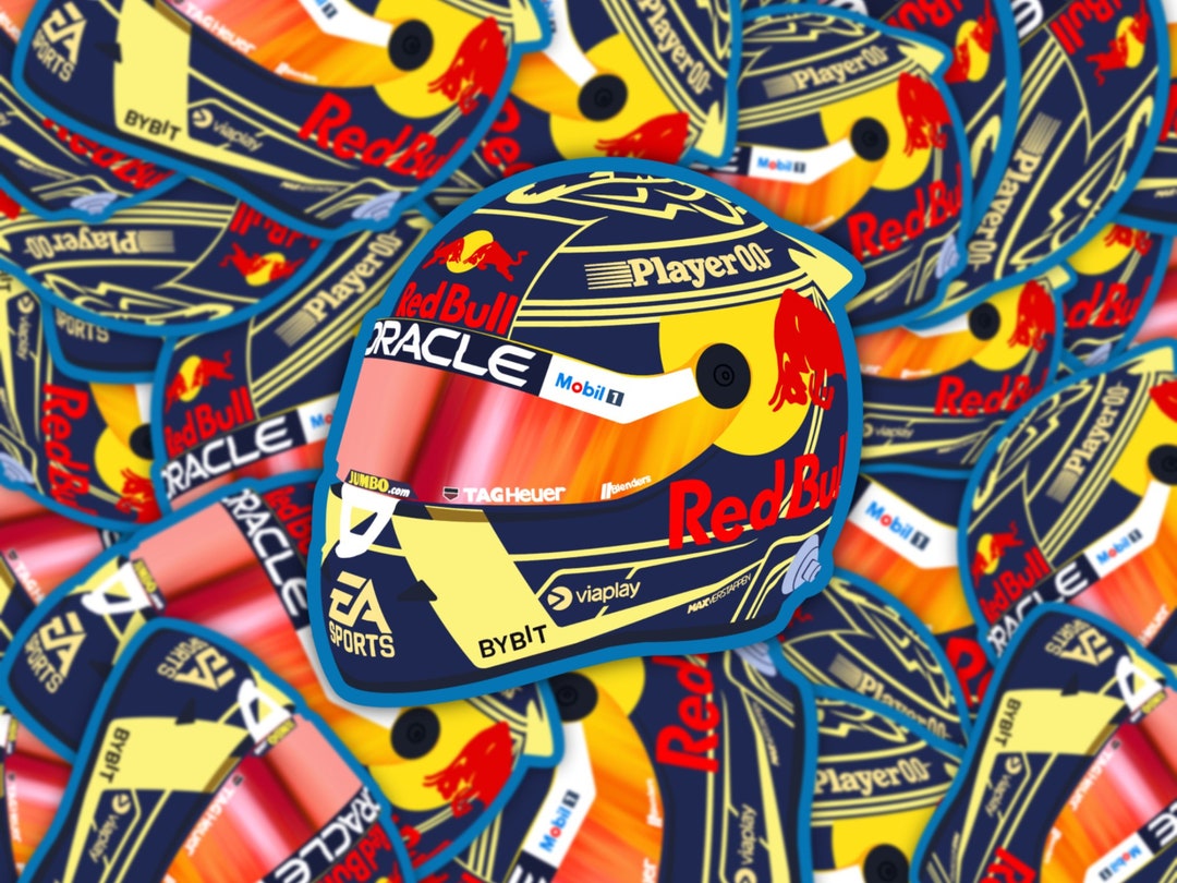 Max Verstappen Helmet Sticker Max Verstappen Sticker Formula 1 Sticker ...