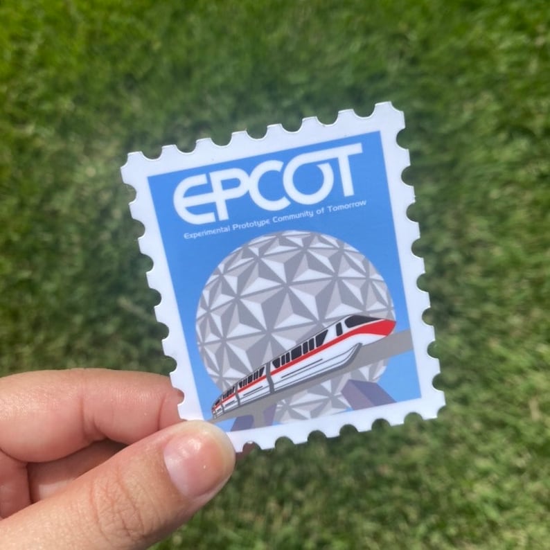 Epcot Sticker Disney World Sticker Disney Park Sticker - Etsy