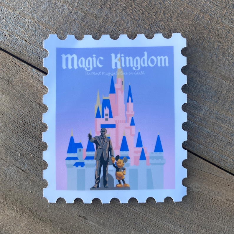 Magic Kingdom Sticker Disney World Sticker Disney Park - Etsy