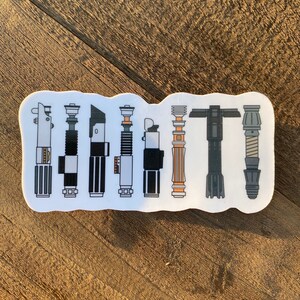 Lightsaber Sticker Star Wars Sticker Anakin Sticker Obi Wan Sticker ...