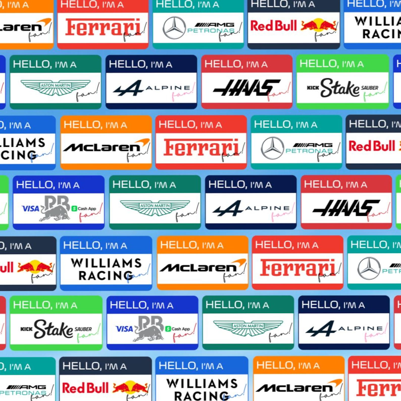 Hello, I’m an F1 Fan Sticker | F1 Sticker - Etsy