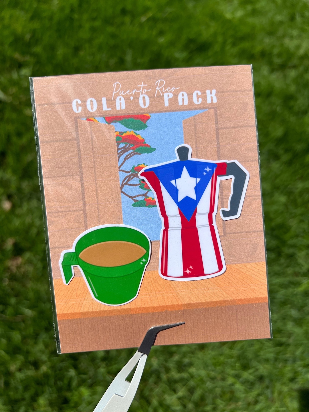 Puerto Rico Cola’o Sticker Pack | Greca Sticker | Taza De Mantequilla ...