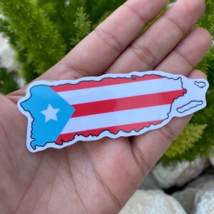 Puerto Rico Island Flag Sticker | Island Flag Sticker | Puerto Rico ...