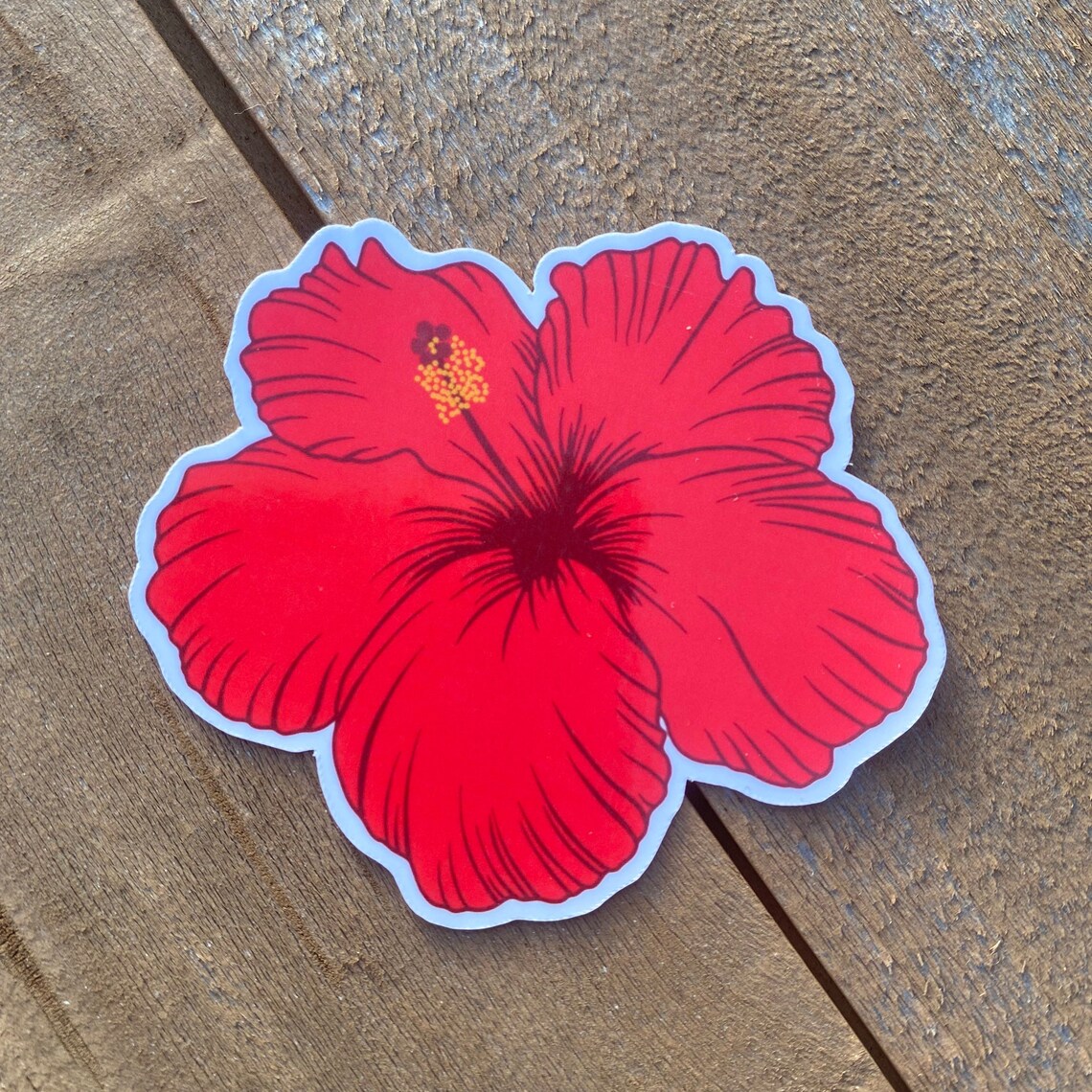 Flor De Maga Sticker Amapola Sticker Puerto Rico Sticker - Etsy