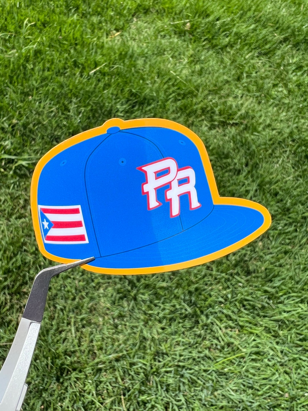 Puerto Rico Baseball Cap Sticker | Puerto Rico Hat Sticker | Puerto ...