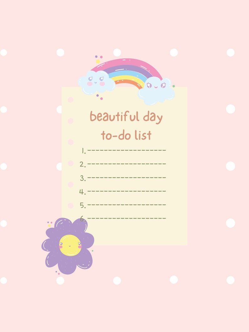 Printable Kids to Do List | Daily to Do List for Kids | Digital ...