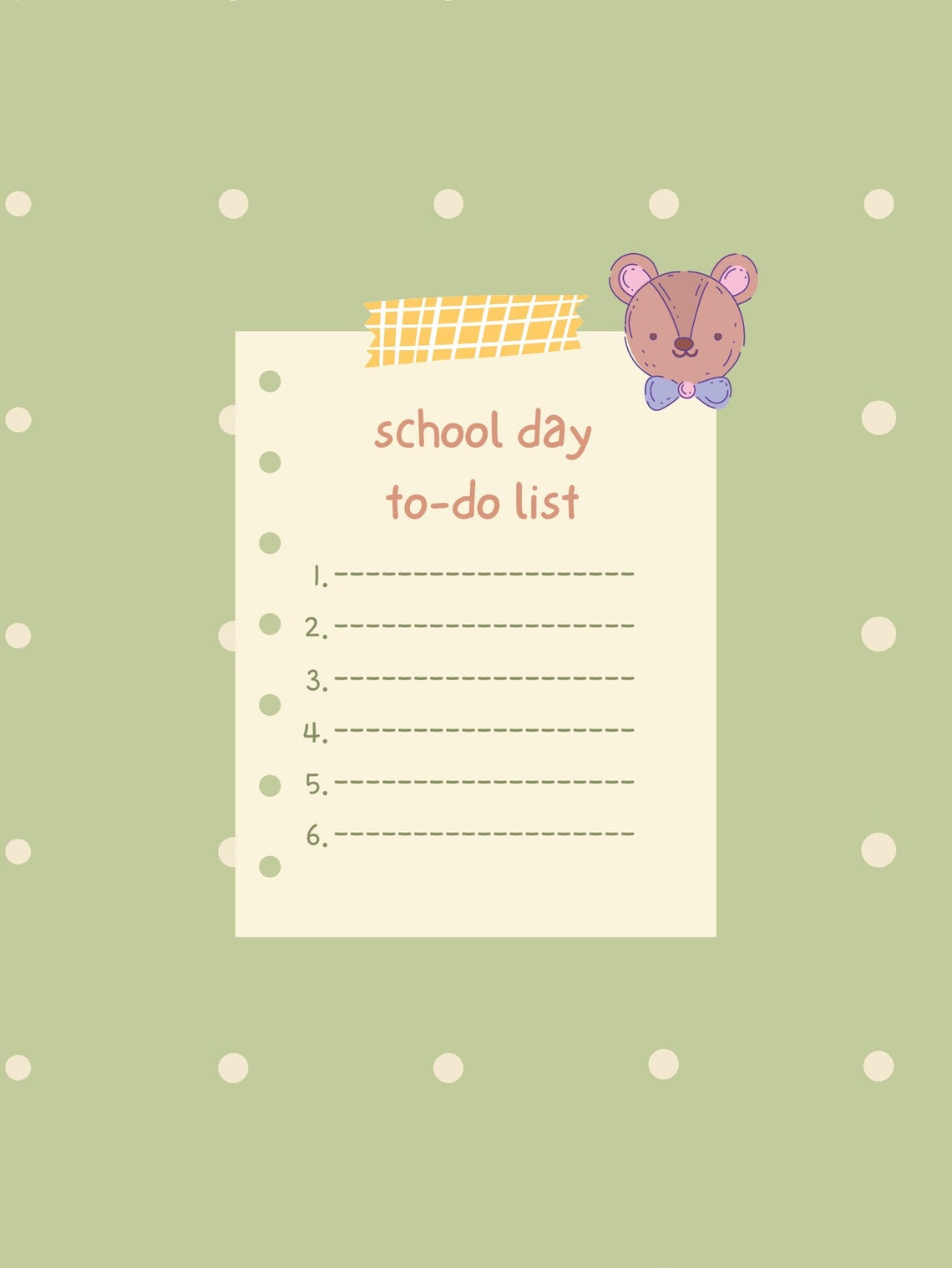 Printable Kids to Do List | Daily to Do List for Kids | Digital ...