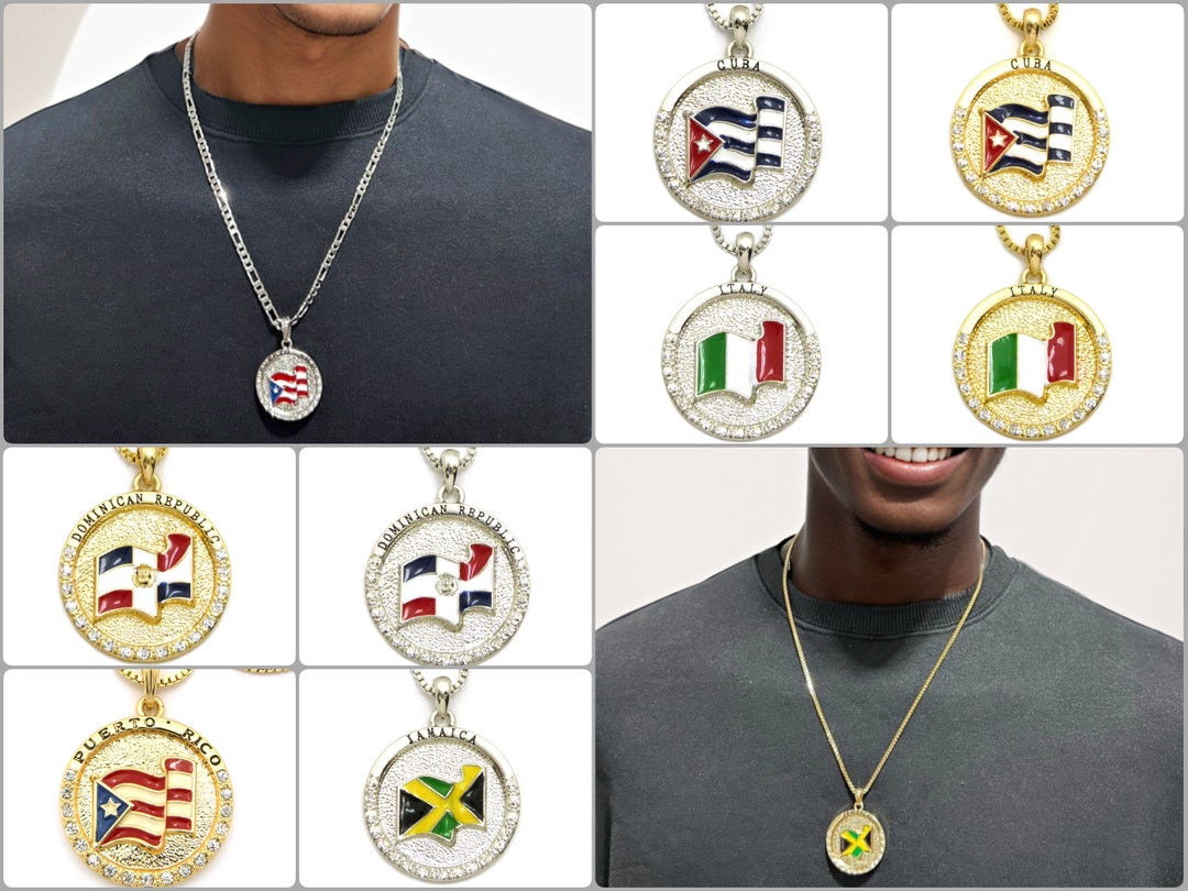 Nation Dominican Republic, Jamaica, Italy, Cuba, Puerto Rico Flag 18/20 ...