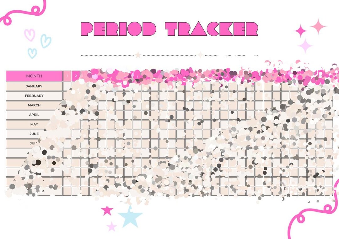 Period Tracker Printable | Period Journal PDF, Private Moon Cycle ...